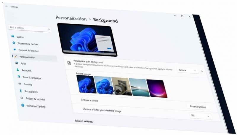 How to change the background on Windows 11